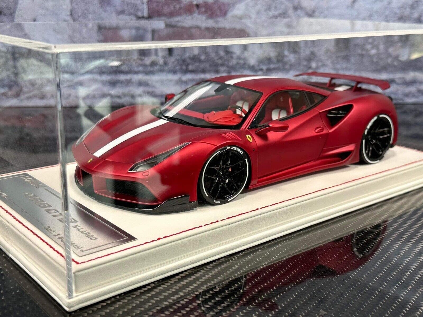 Ferrari 488 GTB N-LARGO NOVITEC (Matt Chrome Red) [Davis & Giovanni] 1