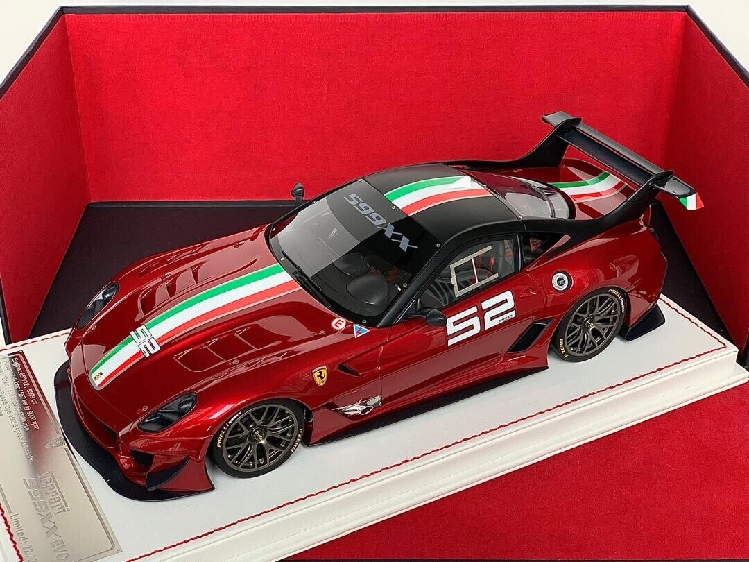 Ferrari 599XX EVO (Candy Red/ Italy Stripe 52) [Davis & Giovanni] 1/18