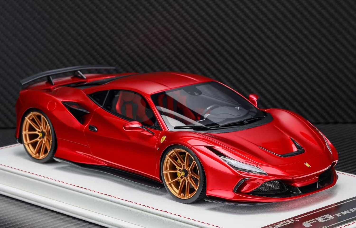 Ferrari F8 Tributo NOVITEC (Candy Red/ Gold Rims) [Davis & Giovanni] 1
