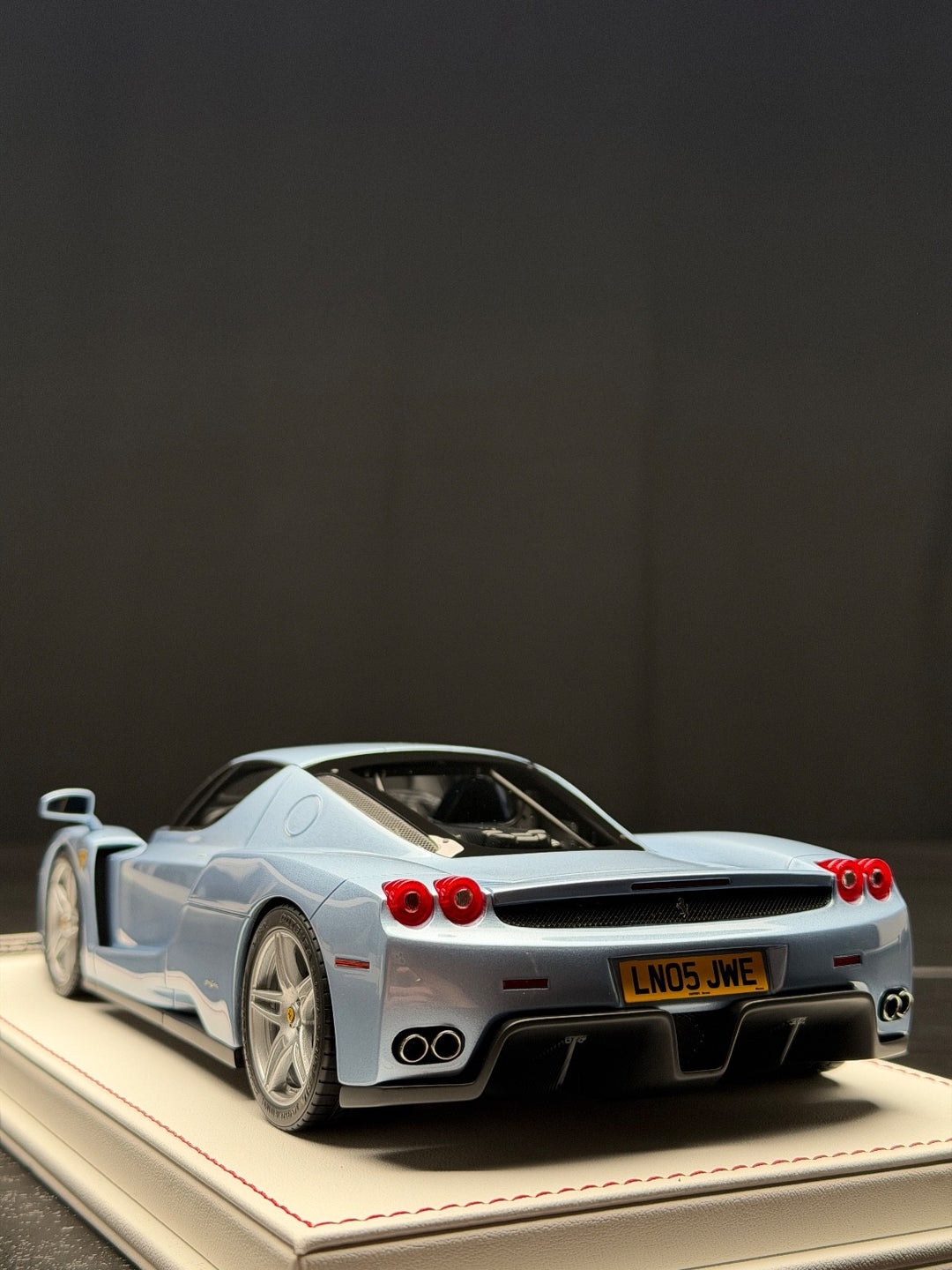 Ferrari Enzo (Ice Blue/ Black Interior) [Davis & Giovanni] 1:18 scale