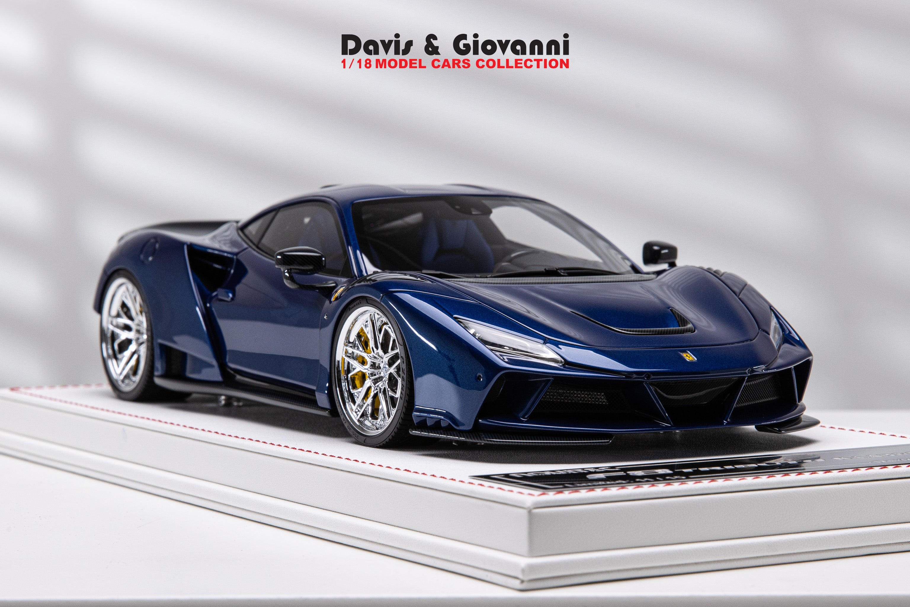 Ferrari F8 Tributo N-LARGO NOVITEC (Candy Blue) [Davis & Giovanni] 1/1