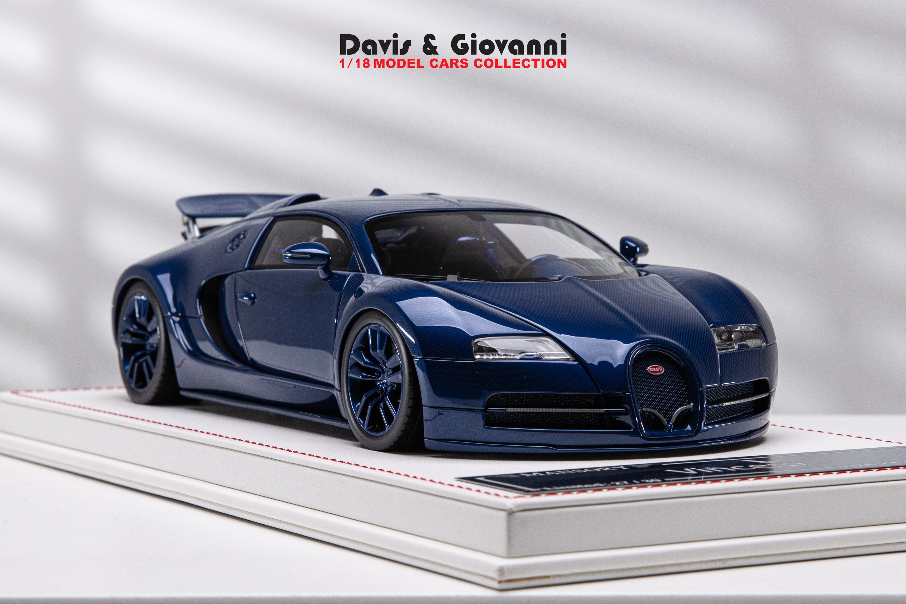 Bugatti Veyron Mansory "Vincero" (Blue Carbon) [Davis & Giovanni] 1/18